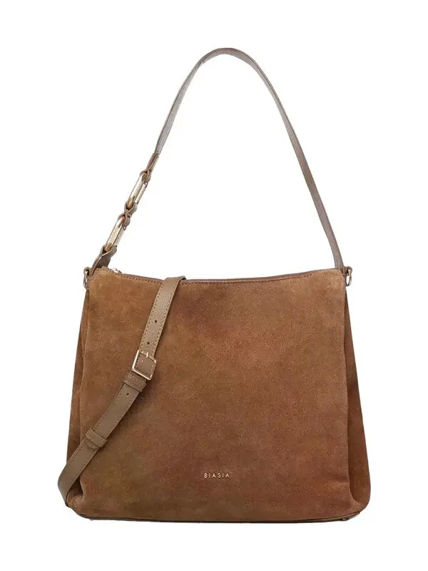 BIASIA Shoulder Bag With Detachable Strap - Neutrals