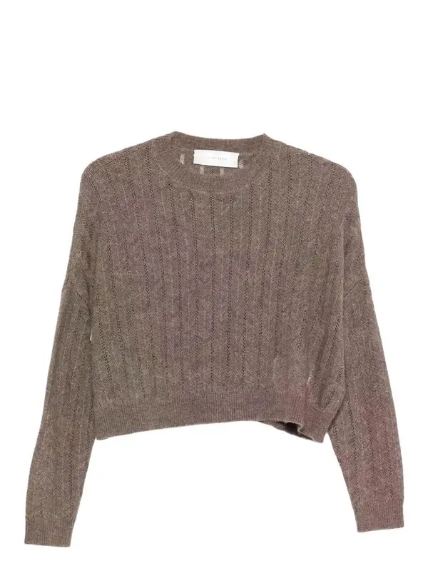 IVORY PARIS Crew-neck Sweater - Brown