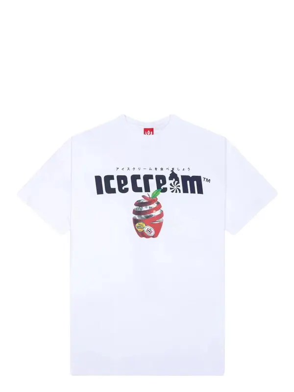 ICECREAM Luger Graphic-print Short-sleeve T-shirt - White