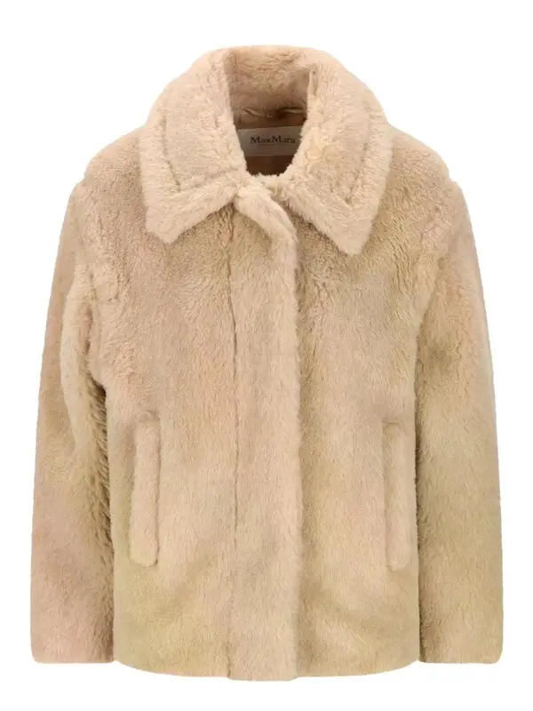 Max Mara Fur Pocket Jacket - Neutrals