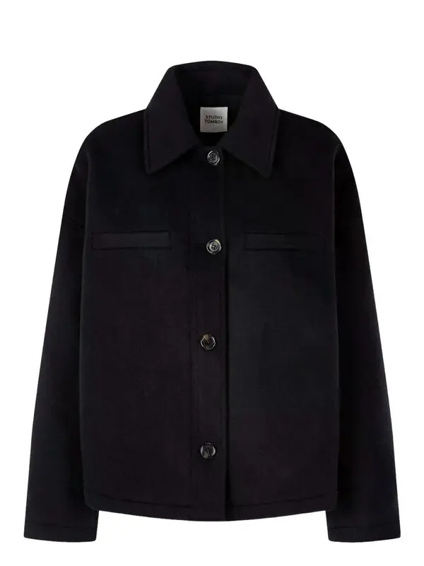 STUDIO TOMBOY Button-front Jacket - Black