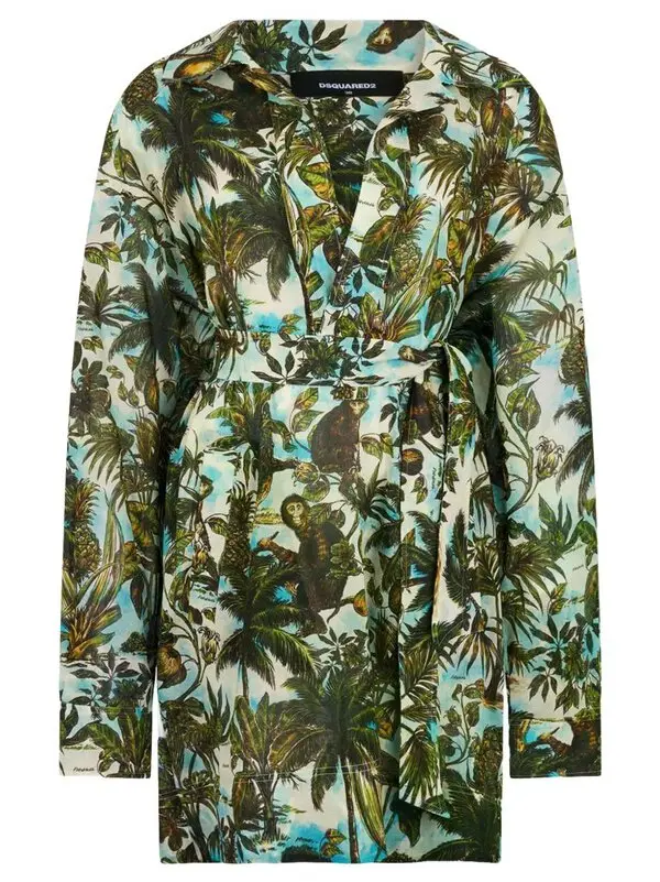 Dsquared2 Graphic Print Dress - Green