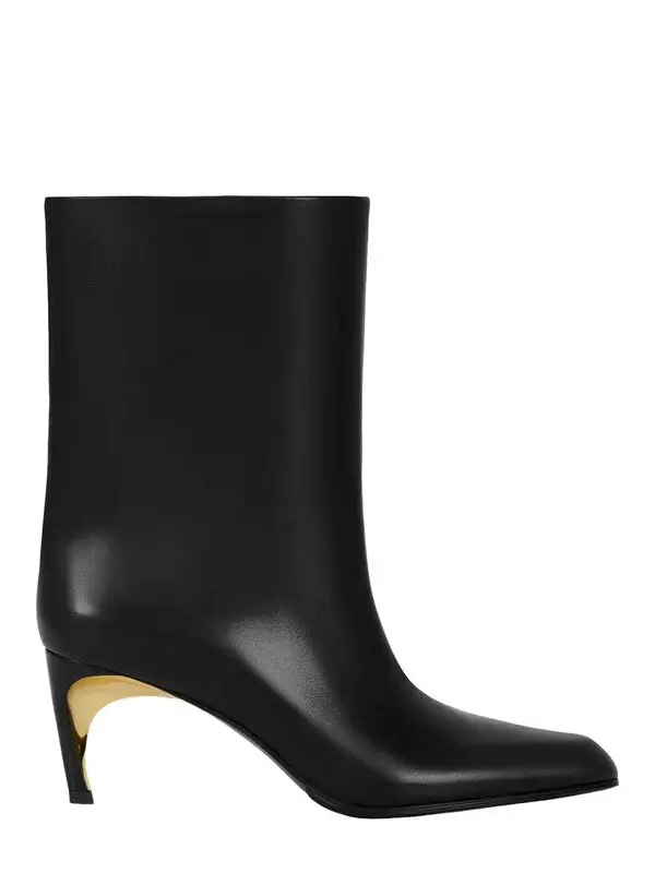 POTAMY 70mm Pointed-toe Ankle Boots - Black