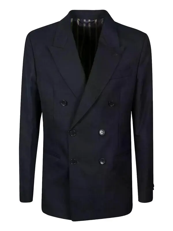 Etro Double-breasted Blazer - Blue