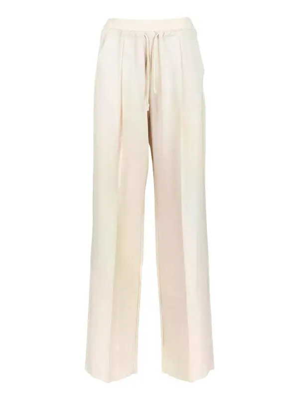 Marella Pleated Drawstring Trousers - Neutrals
