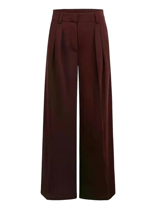 Max Mara Pleated Trousers - Red