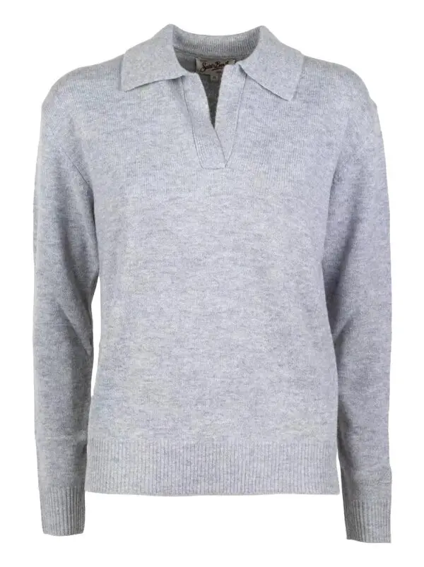 MC2 SAINT BARTH Polo Neck Sweater - Grey