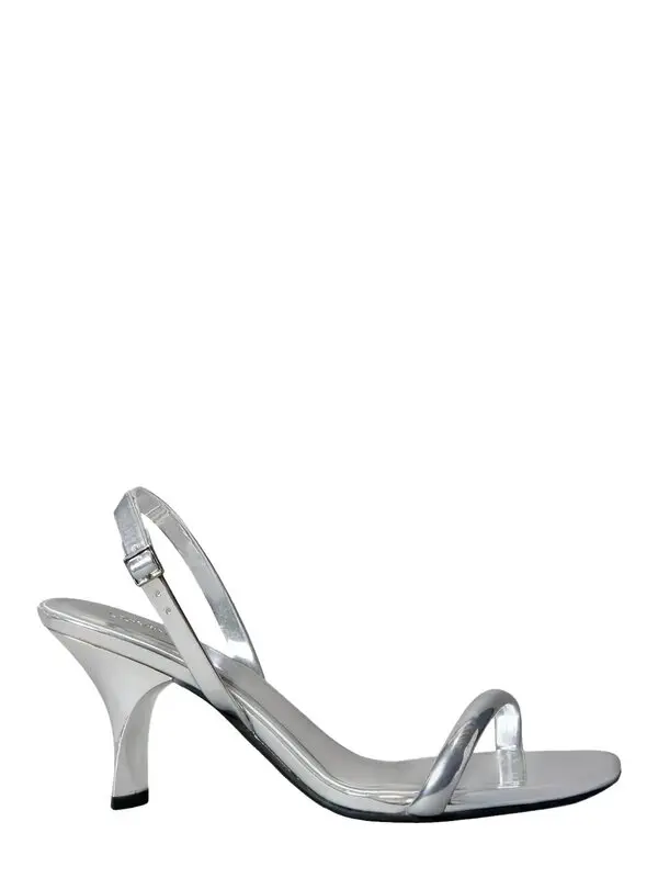 Calvin Klein Slingback Strap Sandals - Silver