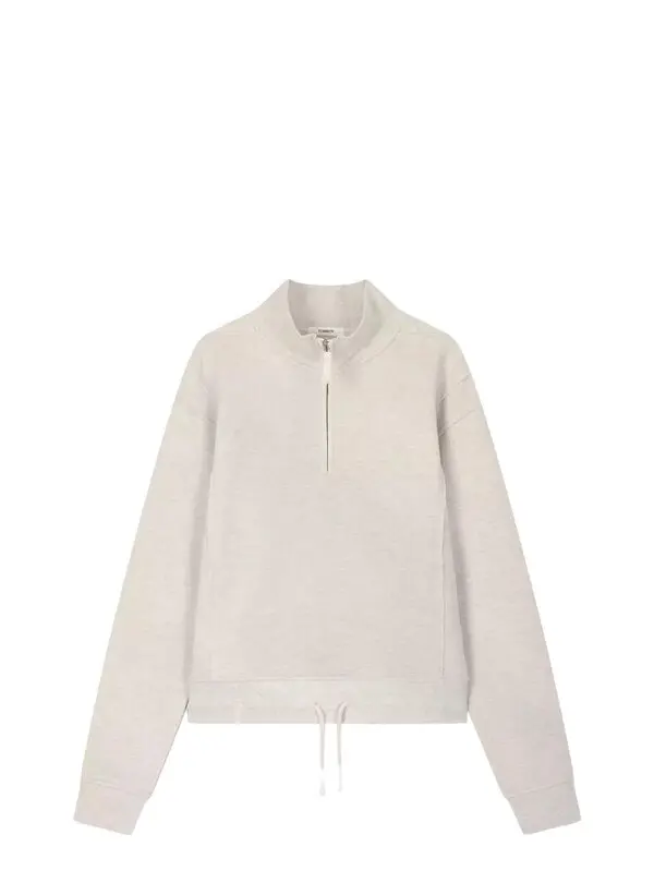 STUDIO TOMBOY Half-zip Sweatshirt - Neutrals