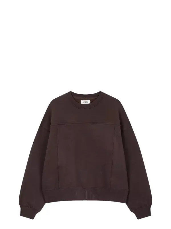 STUDIO TOMBOY Fleece-lined Sweatshirt - Brown