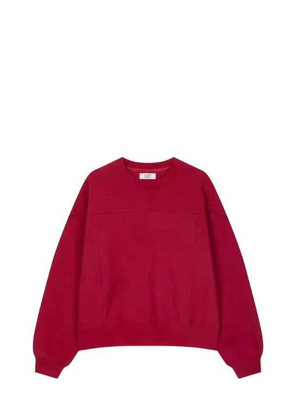 STUDIO TOMBOY Fleece-lined Sweatshirt - Red