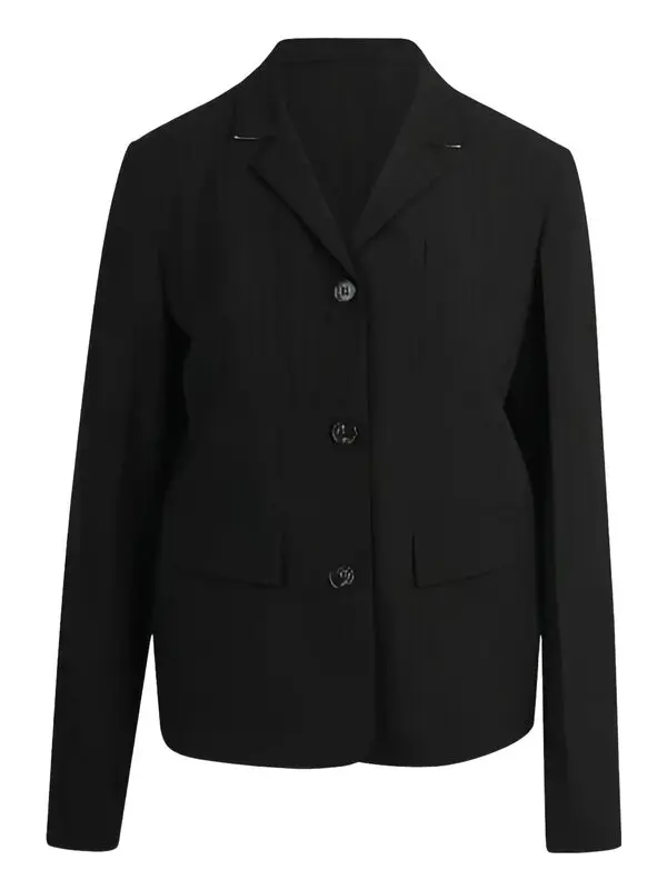 N°21 Pinstripe Pocket Jacket - Black