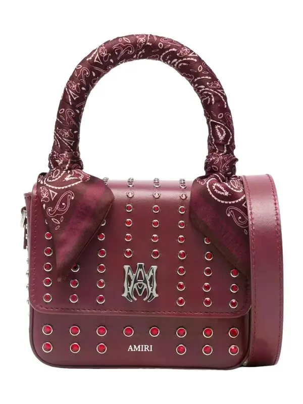 Amiri Micro Studded Tote Bag - Red