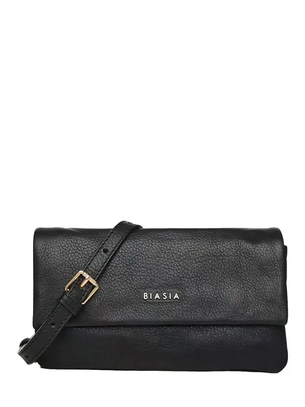 BIASIA Flap Shoulder Bag - Black