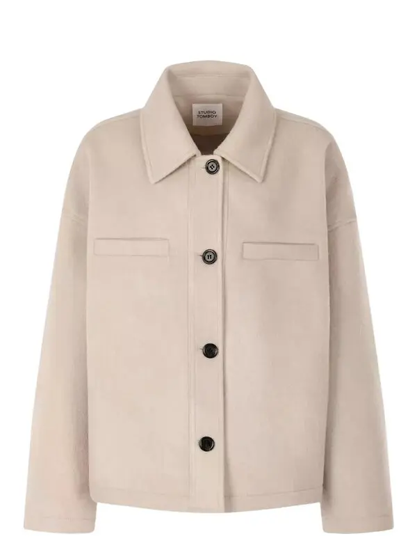 STUDIO TOMBOY Buttoned Wool Jacket - Neutrals