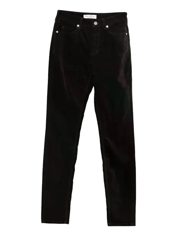Marc O'polo Velour Trousers - Brown