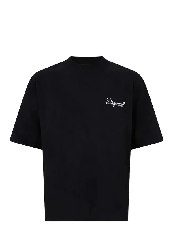 Dsquared2 Embroidery-logo T-shirt - Black