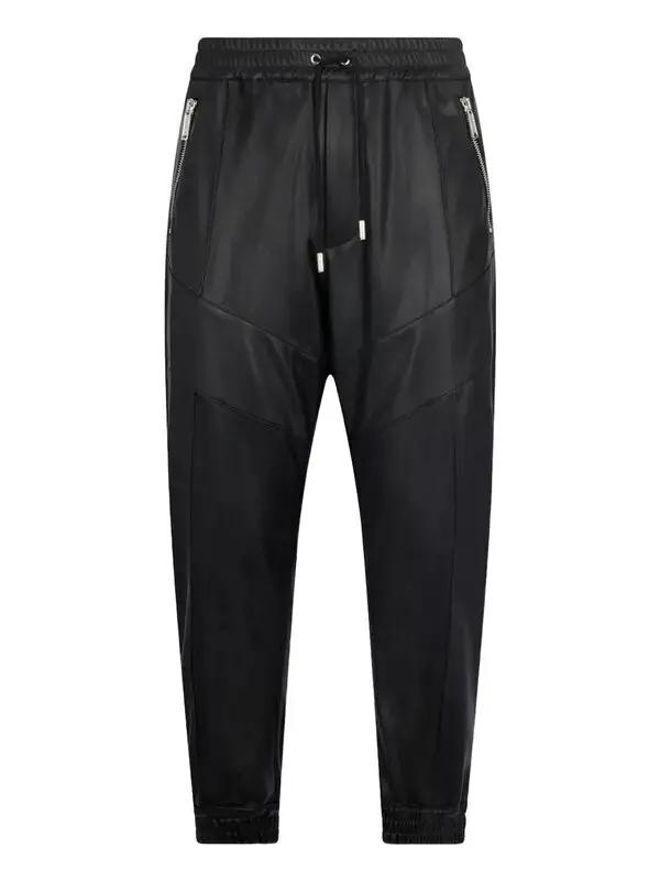 Dsquared2 Faux-leather Track Pants - Black