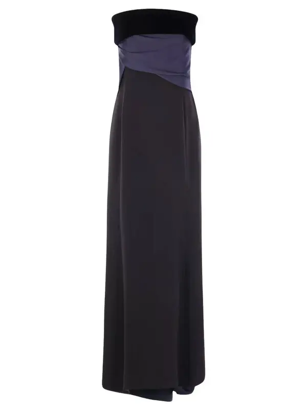 Giorgio Armani Strapless Maxi Dress - Black