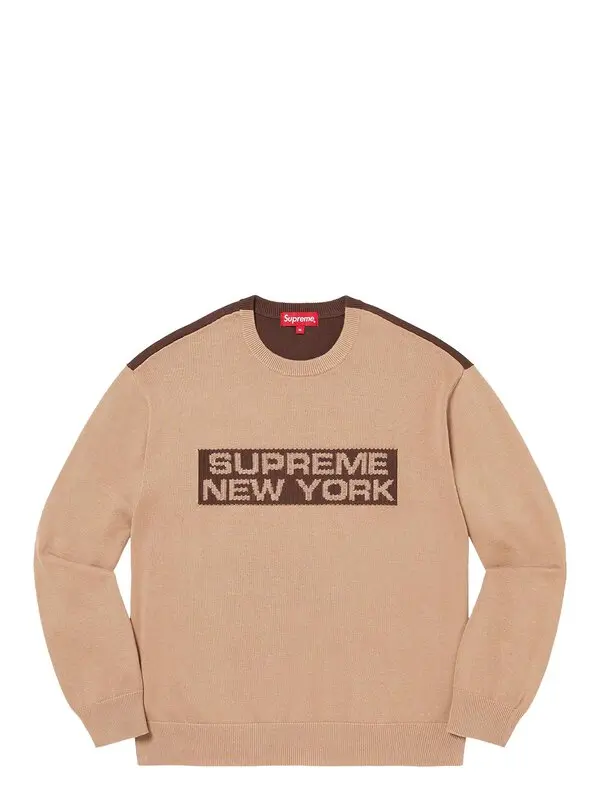 Supreme Two-tone Sweater - Brown