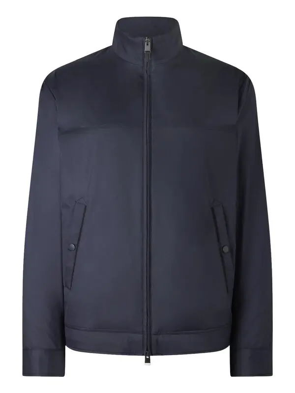 Canali Wind And Water-resistant Shell Jacket - Blue