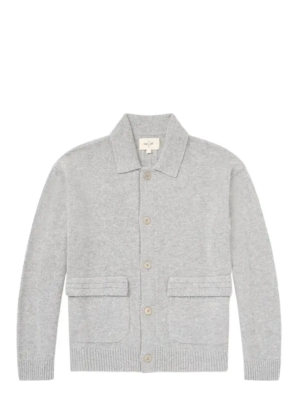 Folk Knitted Cardigan - Gray