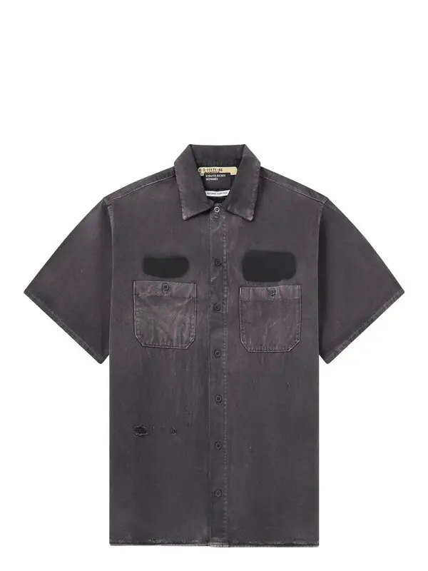 Enfants Riches Déprimés Gardener Cotton-twill Shirt - Black