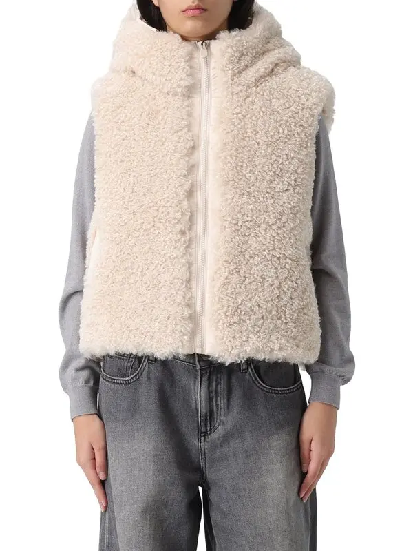 SAVE THE DUCK Fur Coat - Beige