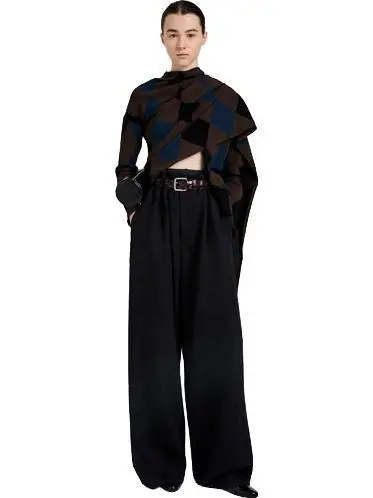 Proenza Schouler Classic Twill Salome Pant - Black