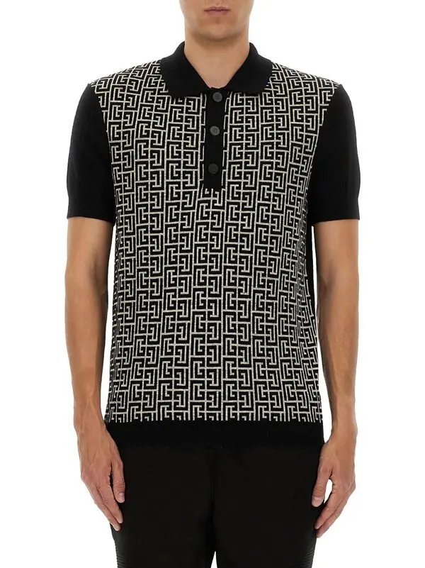 Balmain Polo Shirt - Black
