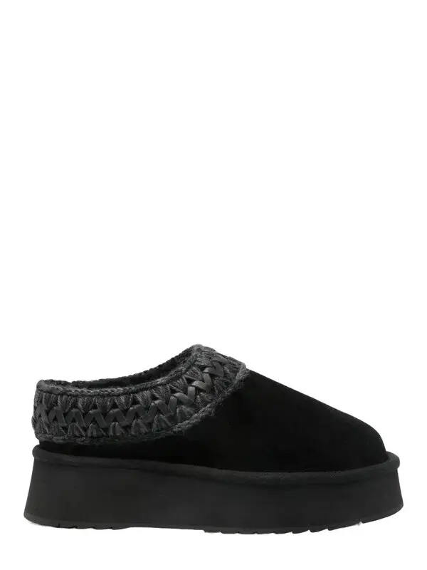 Mou 50mm Platform Slippers - Black