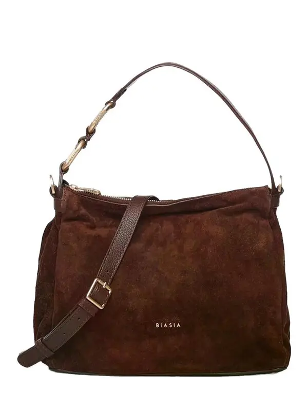 BIASIA Zip Shoulder Bag - Brown