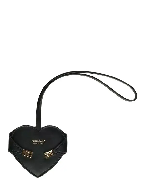 FERRAGAMO Logo-print Charm - Black