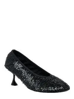 Proenza Schouler Tee Sequin Pumps - Black