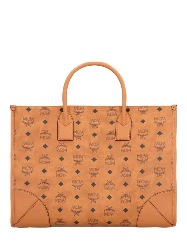 Mcm Munich Visetos Tote Bag - Brown