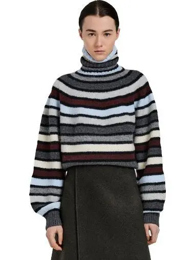 Proenza Schouler Stripe Cashmere Danea Top - Neutral Multi