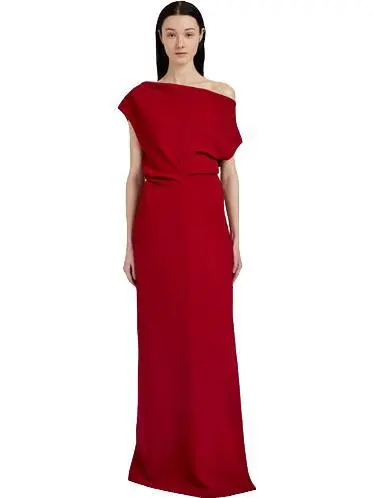 Proenza Schouler Rosina Floor-length Dress - Scarlet