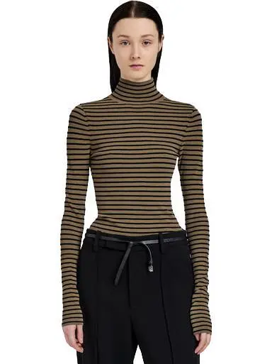 Proenza Schouler Didi Top - Khaki/black