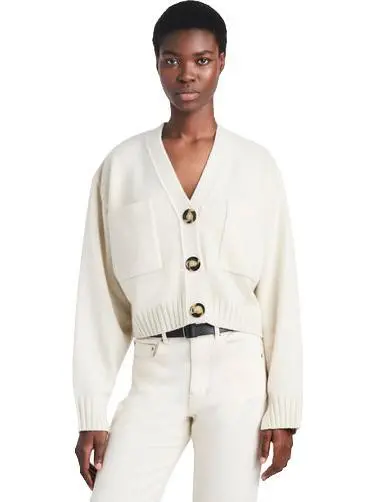 Proenza Schouler Sofia Eco Cashmere Cardigan - Ivory