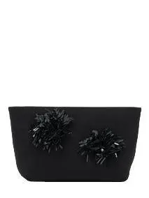 Proenza Schouler Bond Embroidered Clutch - Black