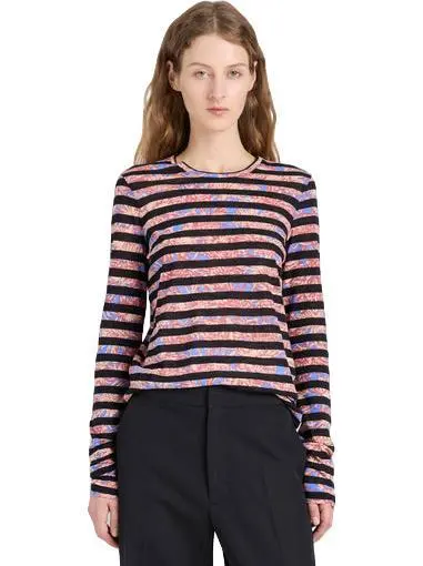 Proenza Schouler Tie-dye Tissue Jersey Top - Pink Multi