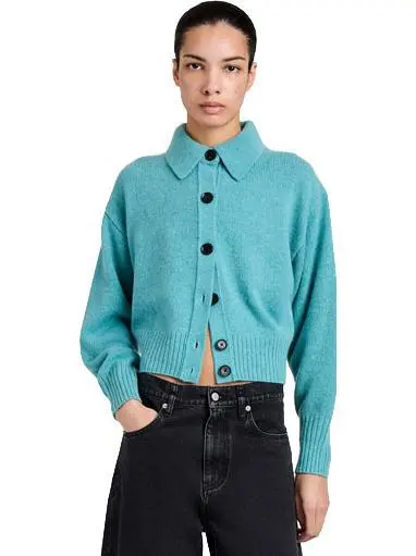 Proenza Schouler Cashmere Rocio Cardigan - Teal