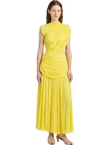 Proenza Schouler Irma Draped Dress - Yellow