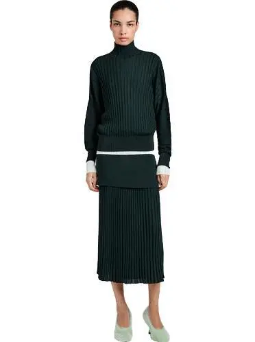Proenza Schouler Luiza Skirt - Bottle Green