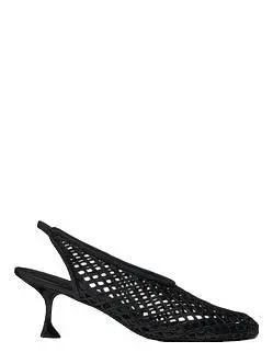 Proenza Schouler Tee Perforated Slingback Pumps - Black