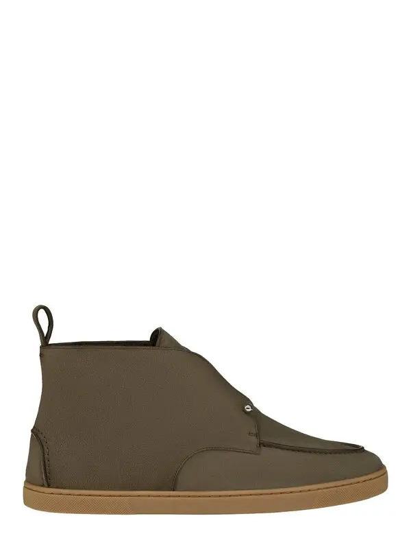 CHRISTIAN LOUBOUTIN Chambeliss Shearling Desert Ankle Boots - Brown
