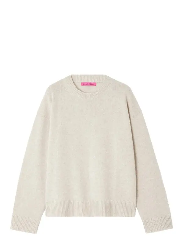THE ELDER STATESMAN Zuma Cashmere Sweater - Neutrals