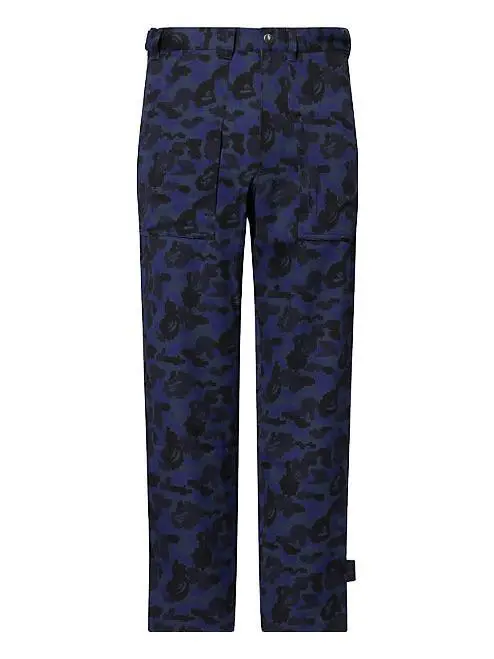 A BATHING APE X Kazuki Camo Woven Trousers - Green