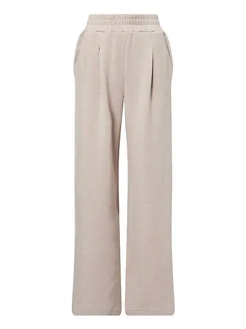 Varley Wide-leg Stretch-woven Trousers - Taupe Marl