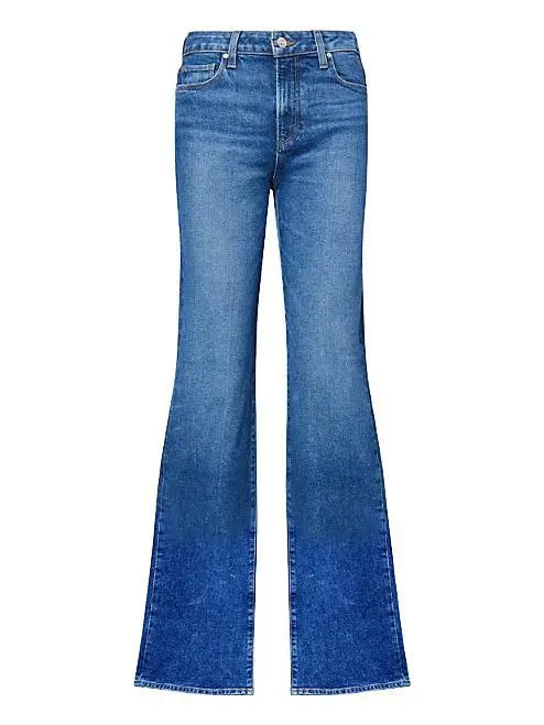 Paige Sofia Mid-rise Flared Denim Jeans - Carver